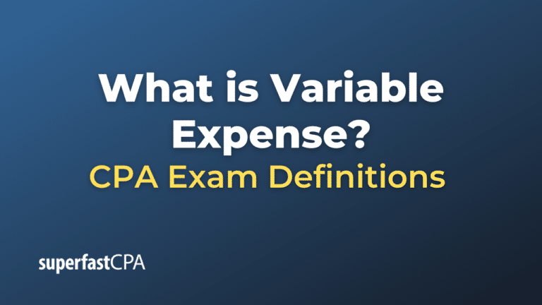 What is Variable Expense? – SuperfastCPA CPA Review