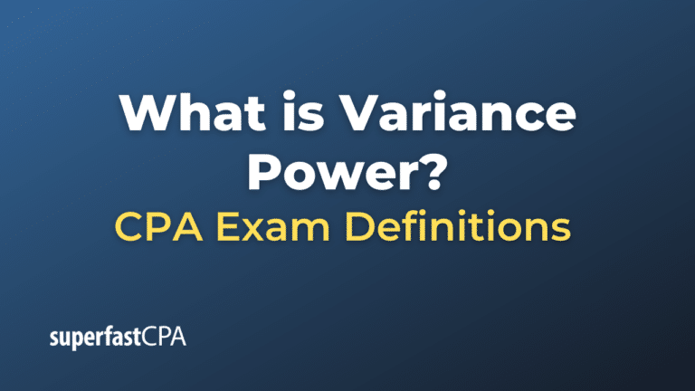 What is Variance Power? – SuperfastCPA CPA Review