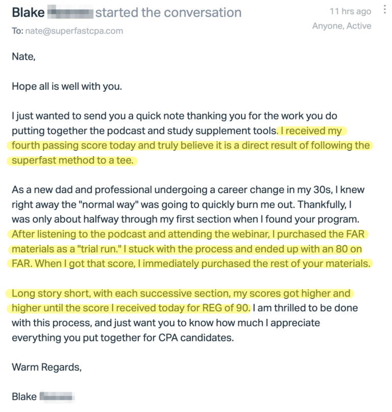 Success Stories - SuperfastCPA CPA Review