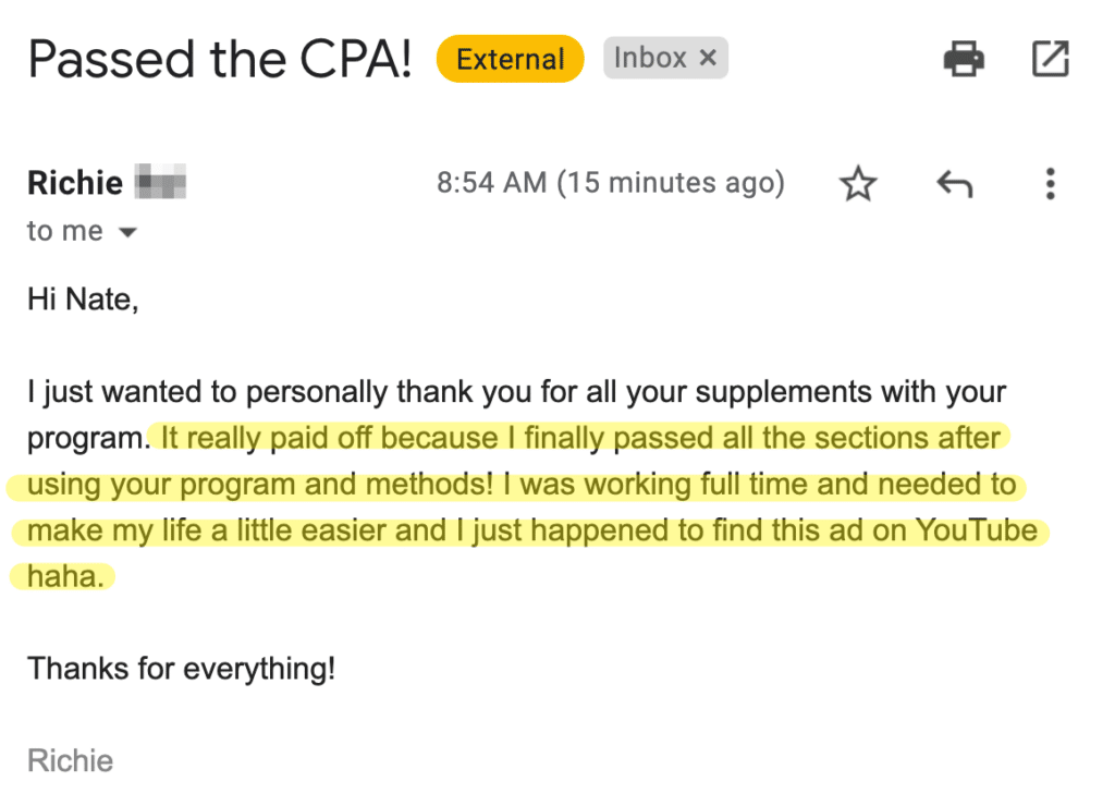 Success Stories – SuperfastCPA CPA Review