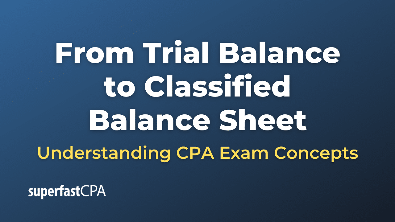 From Trial Balance to Classified Balance Sheet: A Step-by-Step Process ...