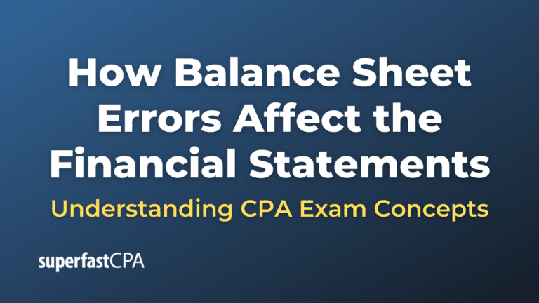 How Balance Sheet Errors Affect the Financial Statements: Uncovering ...