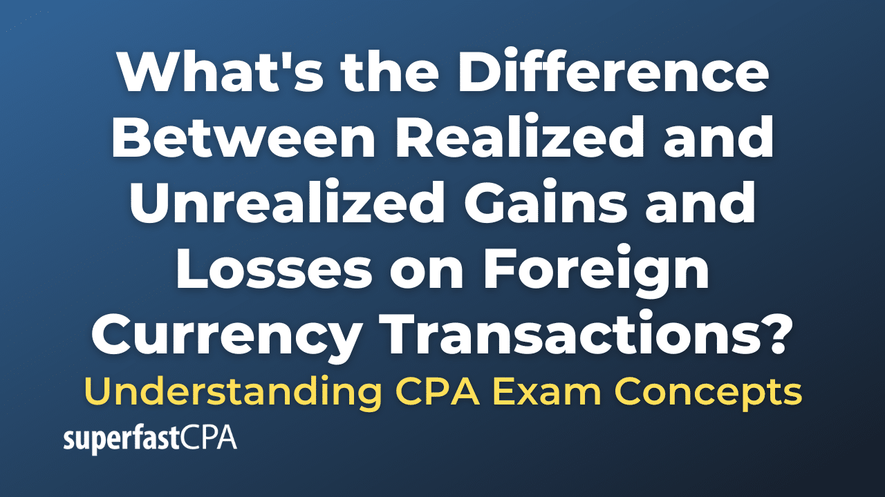 What’s the Difference Between Realized and Unrealized Gains and Losses ...