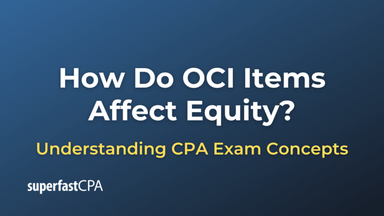 How Do OCI Items Affect Equity?
