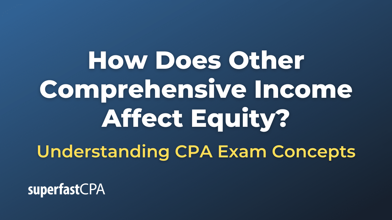 How Does Other Comprehensive Income Affect Equity? – SuperfastCPA CPA ...