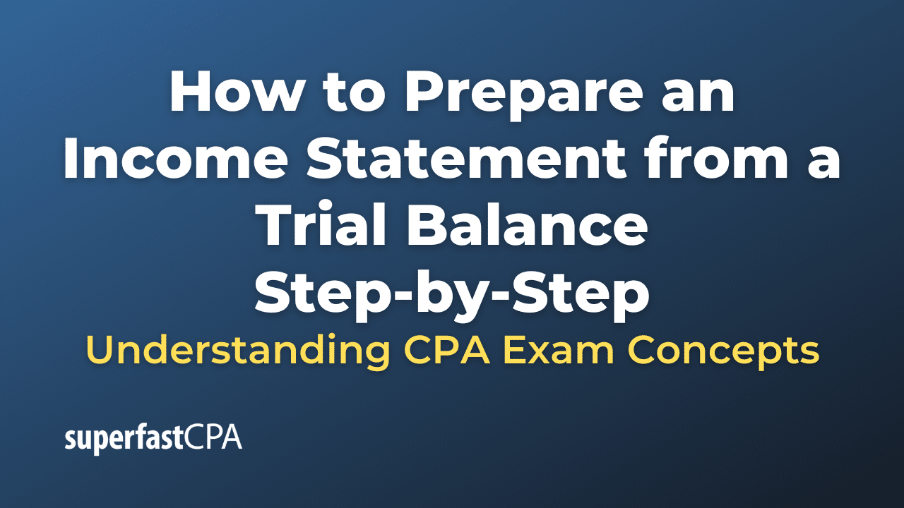 How to Prepare an Income Statement from a Trial Balance Step-by-Step ...