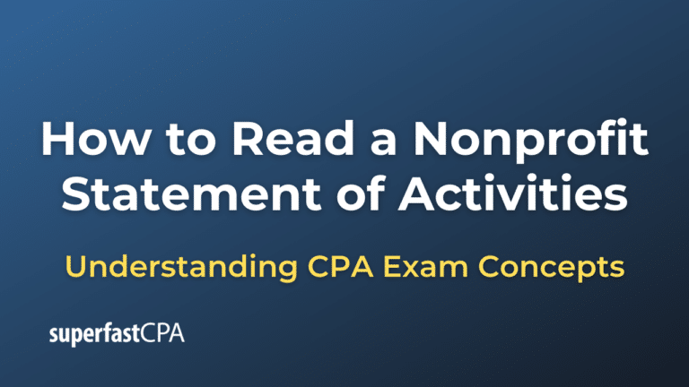 How to Read a Nonprofit Statement of Activities – SuperfastCPA CPA Review