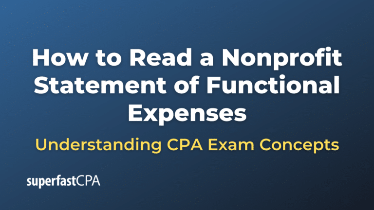 How to Read a Nonprofit Statement of Functional Expenses – SuperfastCPA ...