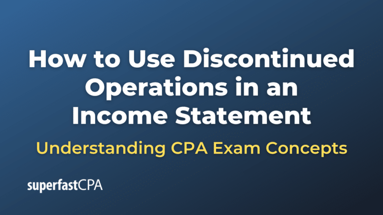 How to Use Discontinued Operations in an Income Statement ...
