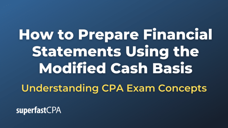 How to Prepare Financial Statements Using the Modified Cash Basis ...