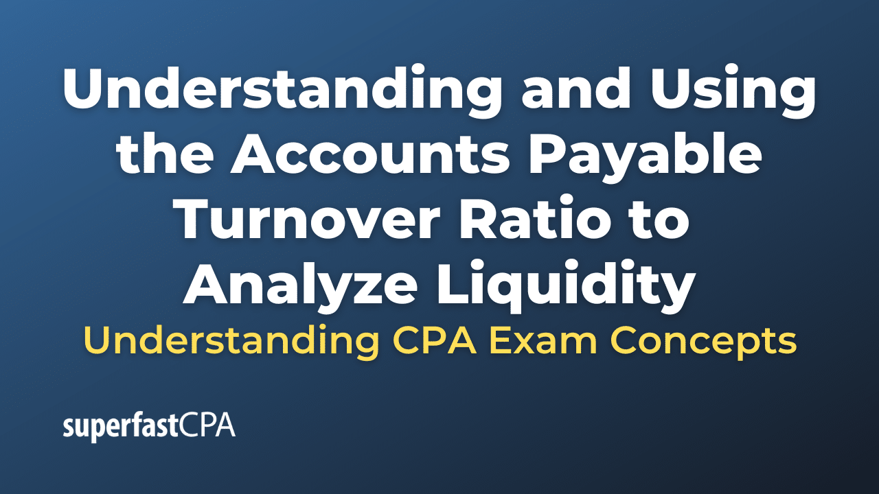 Understanding and Using the Accounts Payable Turnover Ratio to Analyze ...