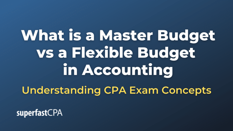 What is a Master Budget vs a Flexible Budget in Accounting ...