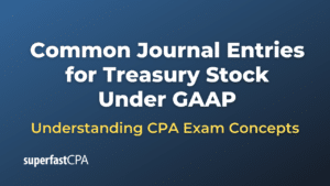 Common Journal Entries for Treasury Stock Under GAAP – SuperfastCPA CPA ...