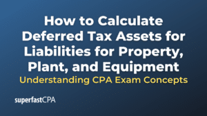 How to Calculate Deferred Tax Assets for Liabilities for Property ...