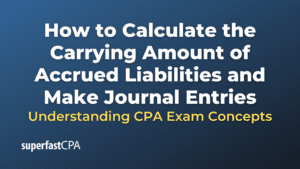 How to Calculate the Carrying Amount of Accrued Liabilities and Make ...