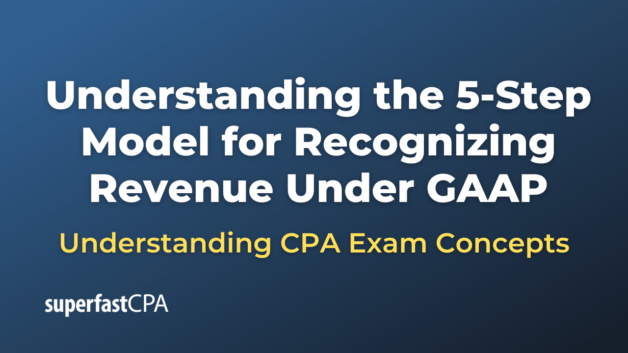 Understanding the 5-Step Model for Recognizing Revenue Under GAAP ...