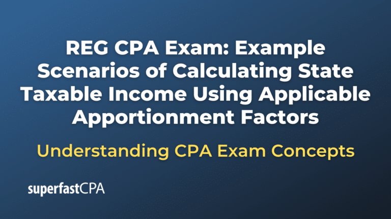 REG CPA Exam: Example Scenarios of Calculating State Taxable Income ...