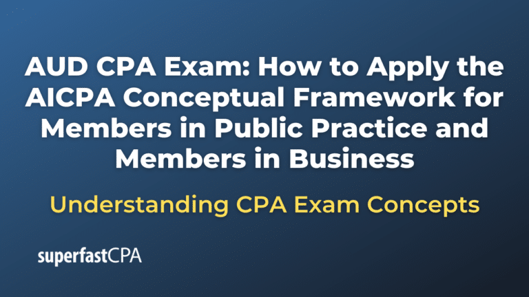 AUD CPA Exam: How to Apply the AICPA Conceptual Framework for Members ...