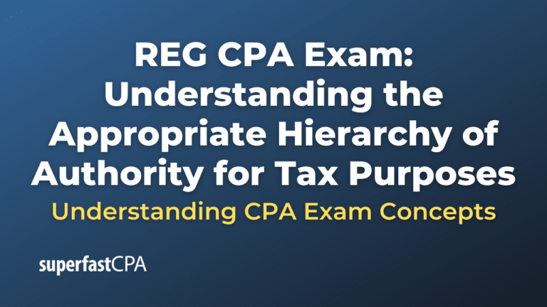 REG CPA Exam: Understanding the Appropriate Hierarchy of Authority for ...