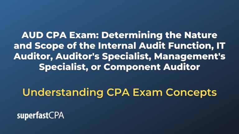 AUD CPA Exam: Determining the Nature and Scope of the Internal Audit ...