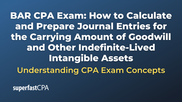 BAR CPA Exam: How to Calculate and Prepare Journal Entries for the ...