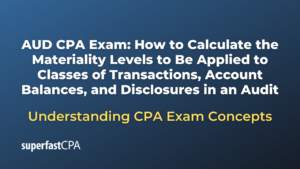 AUD CPA Exam: How to Calculate the Materiality Levels to Be Applied to ...