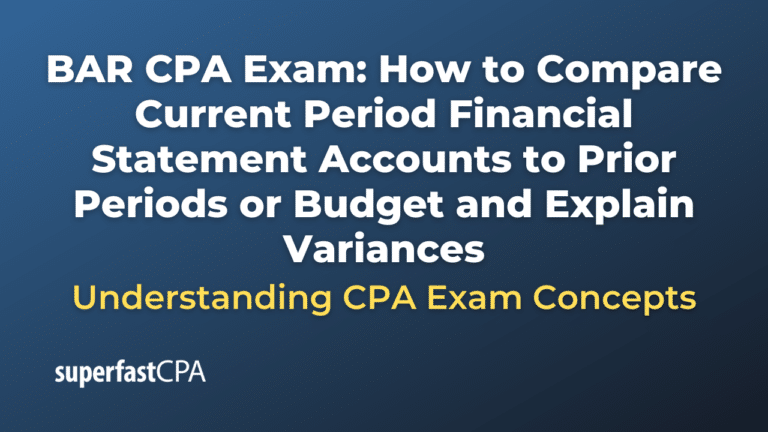 BAR CPA Exam: How to Compare Current Period Financial Statement ...