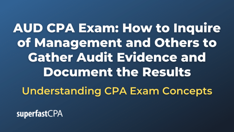 AUD CPA Exam: How to Inquire of Management and Others to Gather Audit ...