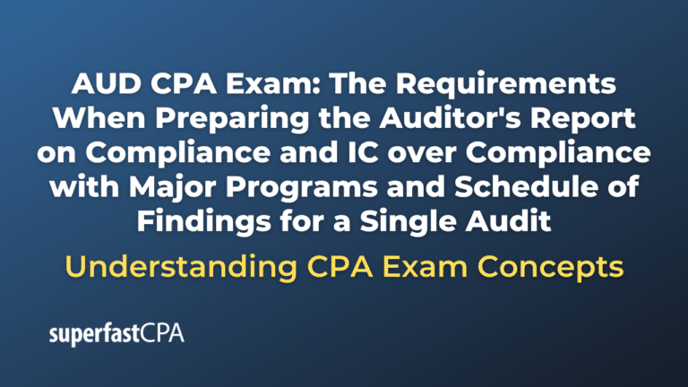 AUD CPA Exam: The Requirements When Preparing the Auditor’s Report on ...
