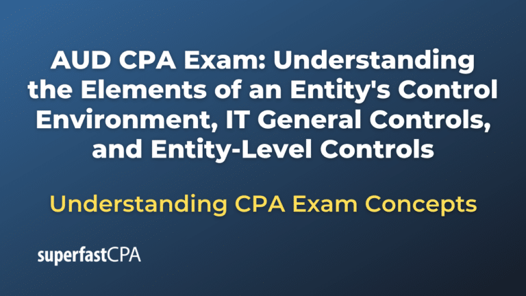 AUD CPA Exam: Understanding the Elements of an Entity’s Control ...