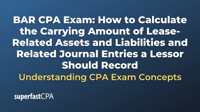 BAR CPA Exam: How to Calculate the Carrying Amount of Lease-Related ...