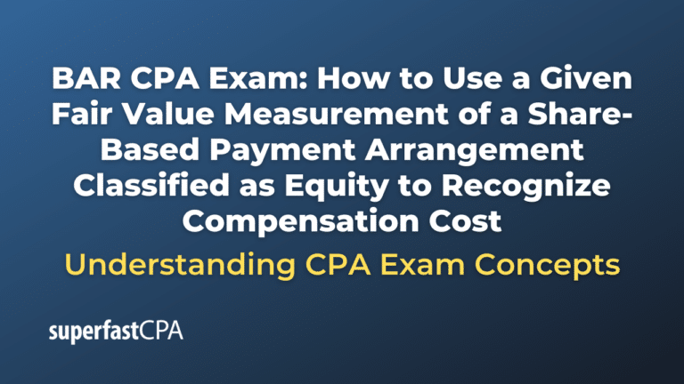 BAR CPA Exam: How to Use a Given Fair Value Measurement of a Share ...