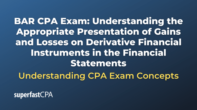 BAR CPA Exam: Understanding the Appropriate Presentation of Gains and ...