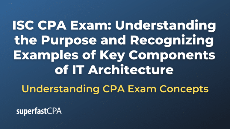 ISC CPA Exam: Understanding the Purpose and Recognizing Examples of Key ...