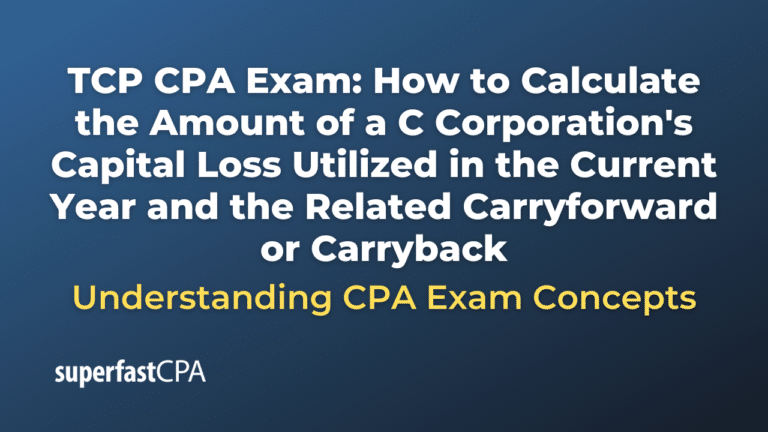 TCP CPA Exam: How to Calculate the Amount of a C Corporation’s Capital ...